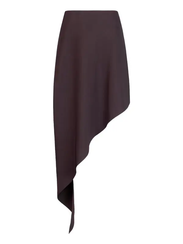 Alaïa Asymmetrical Mini Skirt - Black