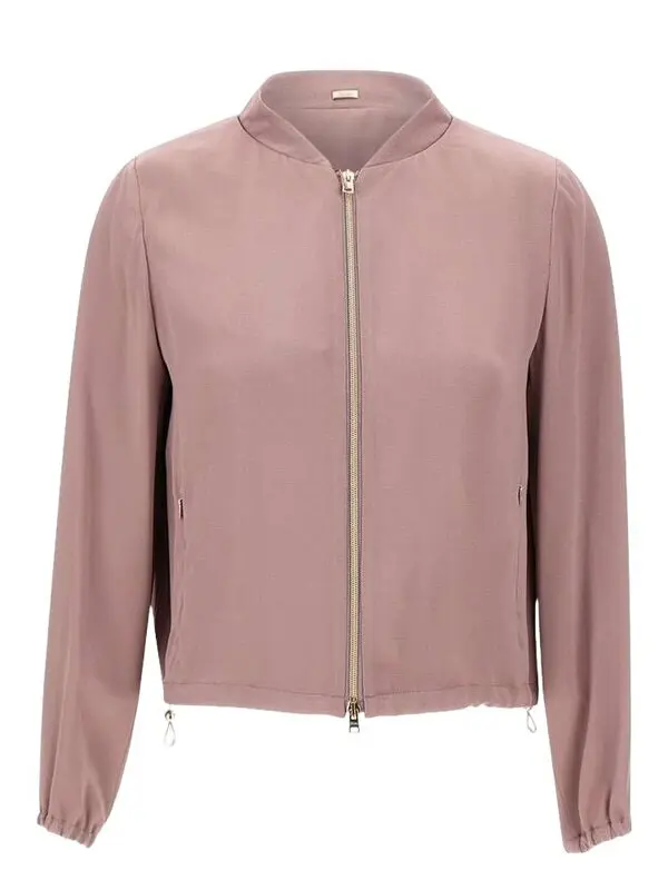 Herno Zipped Drawstring Hem Jacket - Nude