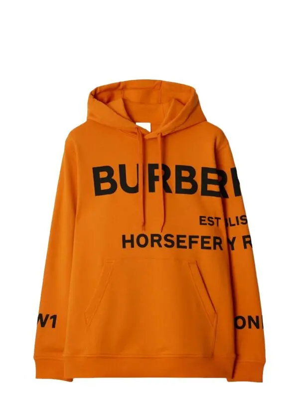 Burberry Horseferry Cotton Hoodie - Strong Orange