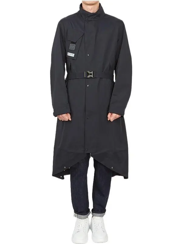 C.P. COMPANY Waterproof Trench Coat With Buckle Belt - Black
