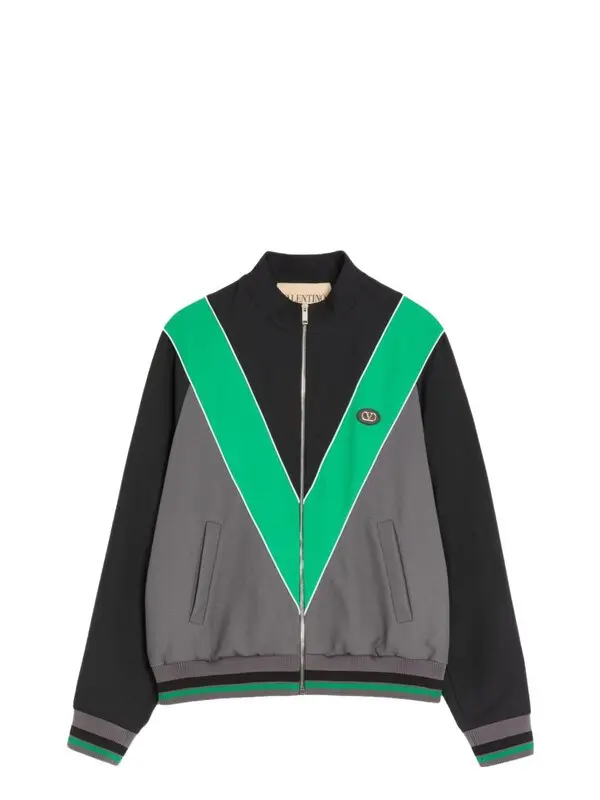 Valentino Garavani Vlogo Signature Zip-up Sweatshirt - Black