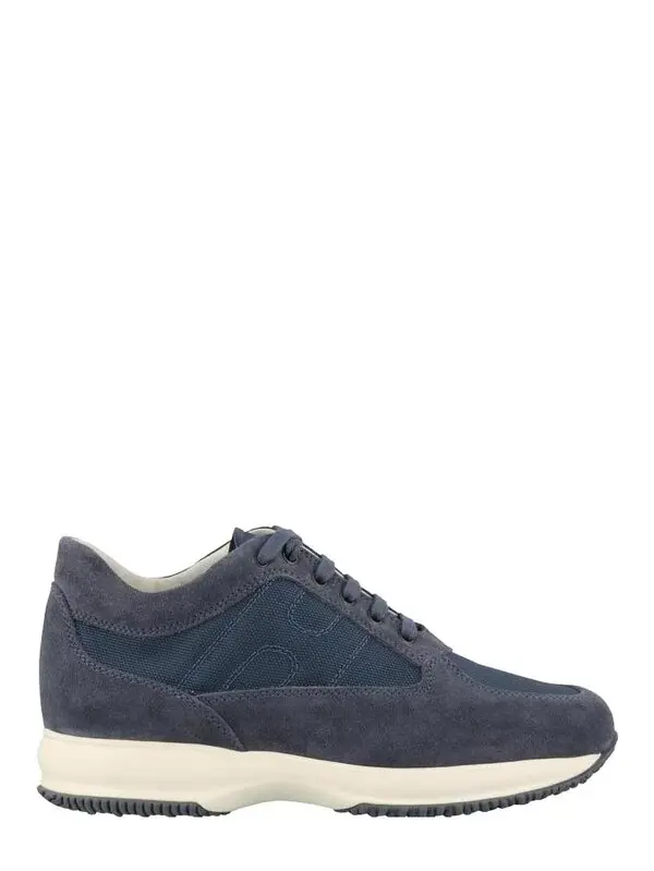 Hogan Interactive Series Suede And Nylon Sneakers - Black