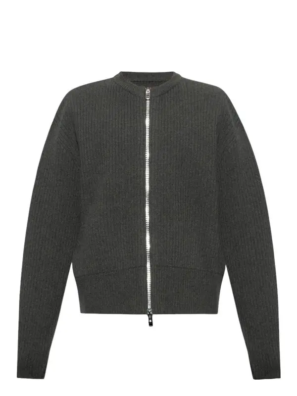Givenchy Zipped Knit Cardigan - Military Green