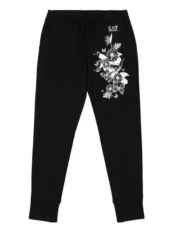 EA7 Printed Sweatpants - Black