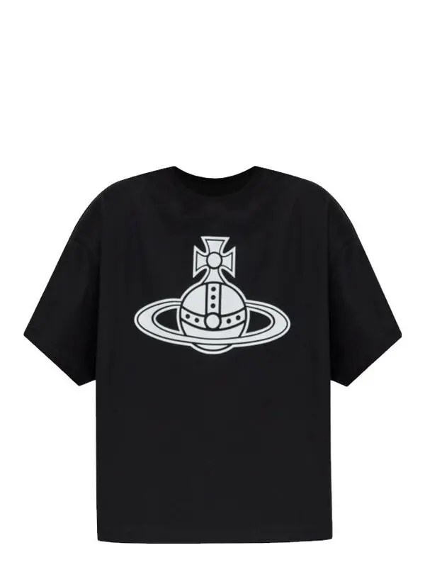 VIVIENNE WESTWOOD Box Type Crewneck T-shirt - Black
