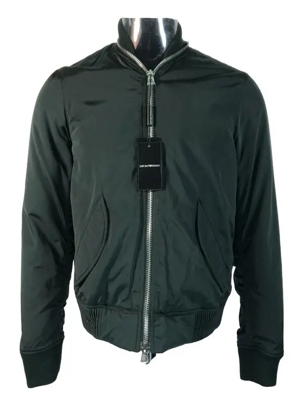 Emporio Armani Logo Bomber Jacket - Black