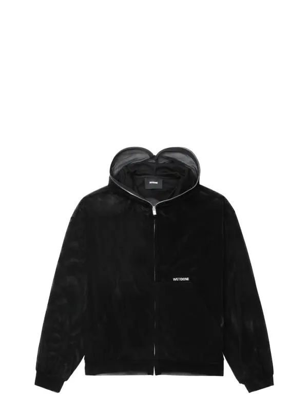 We11Done Embellished Tulle Jacket With Hood - No