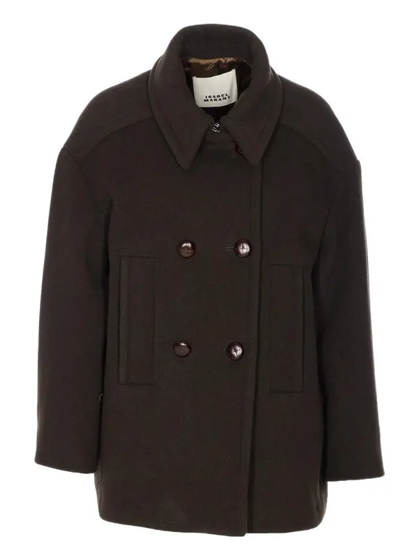 Isabel Marant Étoile Fiby Double-breasted Coat - Black