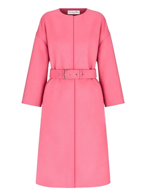 Dior Belted Coat - Pink