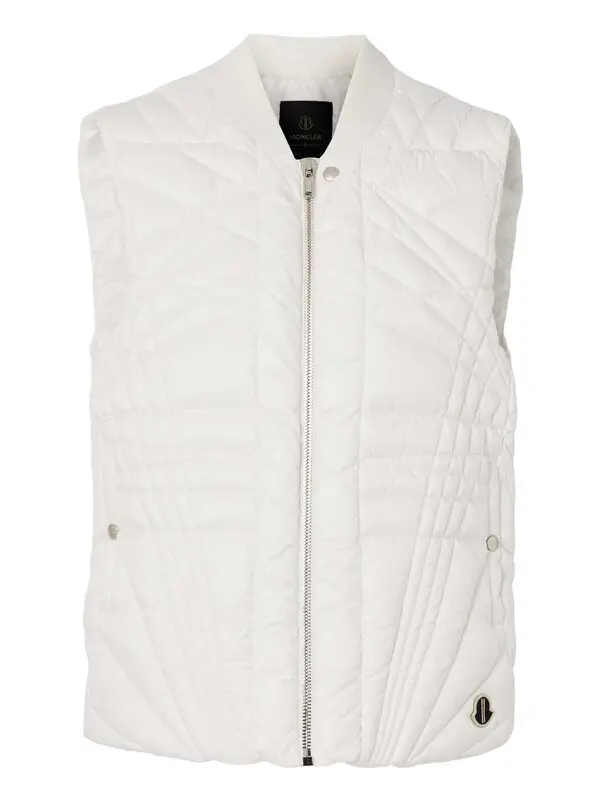 Rick Owens Sleeveless Down Vest - White