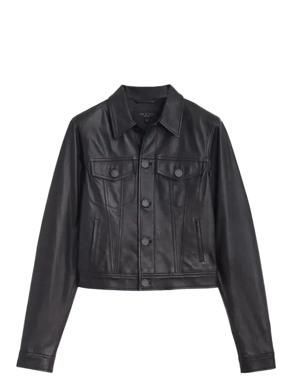 RAG  BONE Rag & Bone Leather Jacket - Black