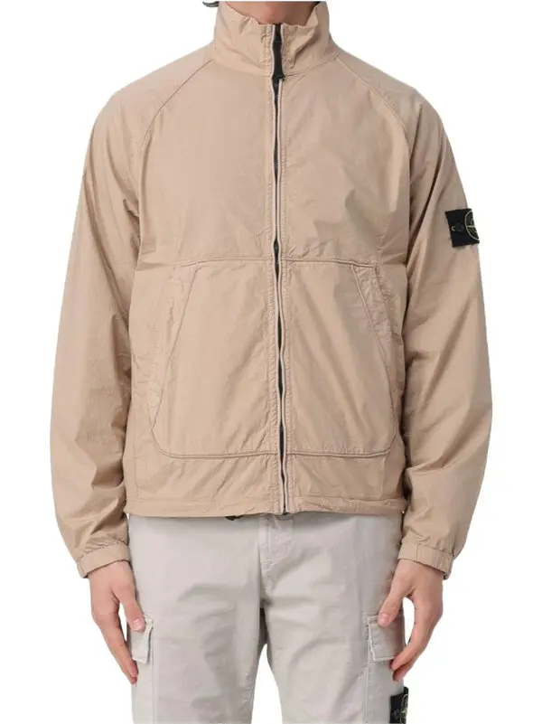 Stone Island Zip-up Track Jacket - Nude