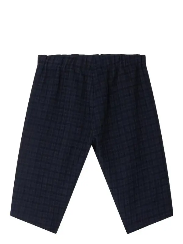 Bonpoint Dandy Check Pattern Trousers - Black