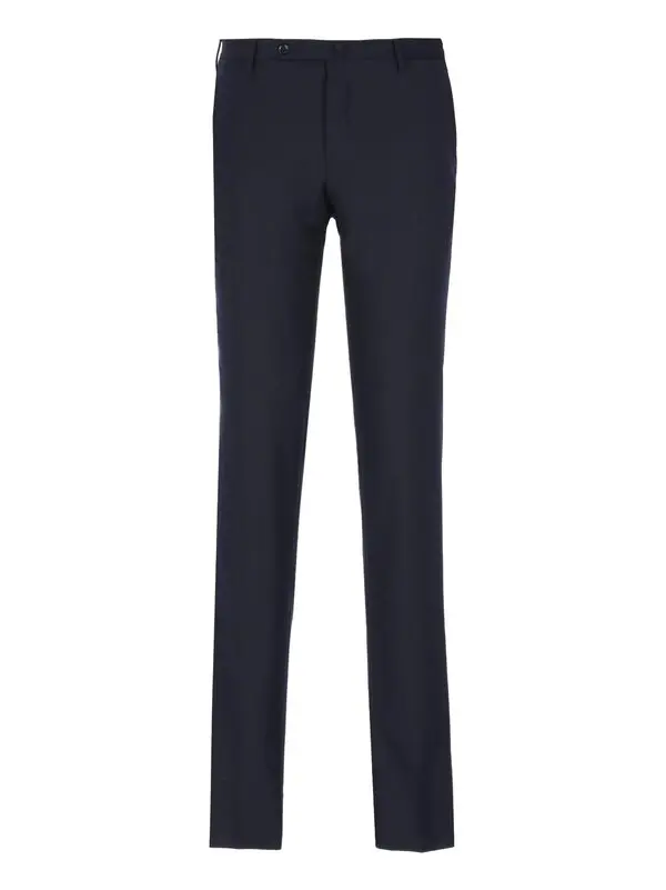 Incotex Slim-cut Virgin-wool Trousers - Blue