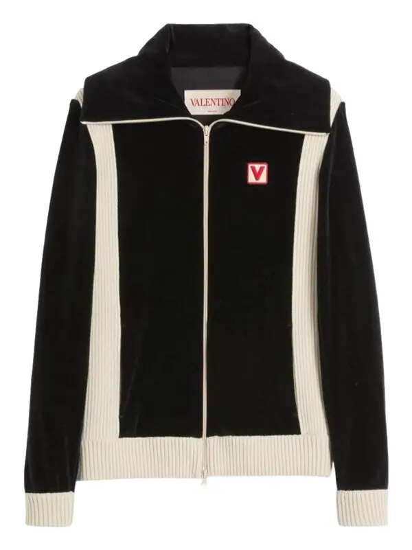Valentino Garavani Zip-up Cardigan - Black
