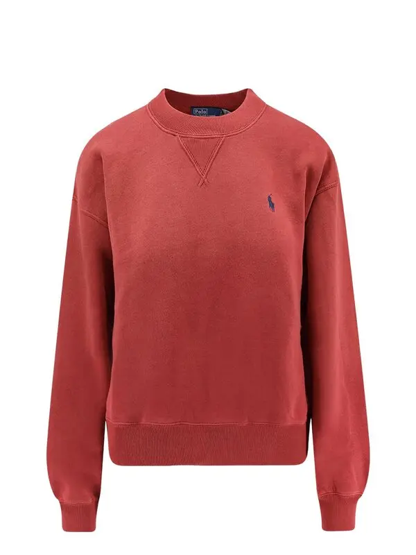 Polo Ralph Lauren Embroidered Crewneck Sweatshirt - Red