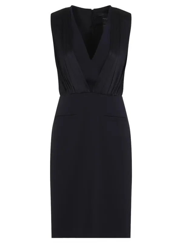 Max Mara V-neck Sleeveless Dress - Black