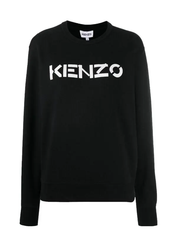 Kenzo Logo Print Sweatshirt - Black