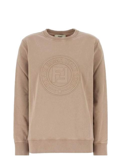 Fendi Long-sleeved Crewneck Sweatshirt With Ff Logo - No