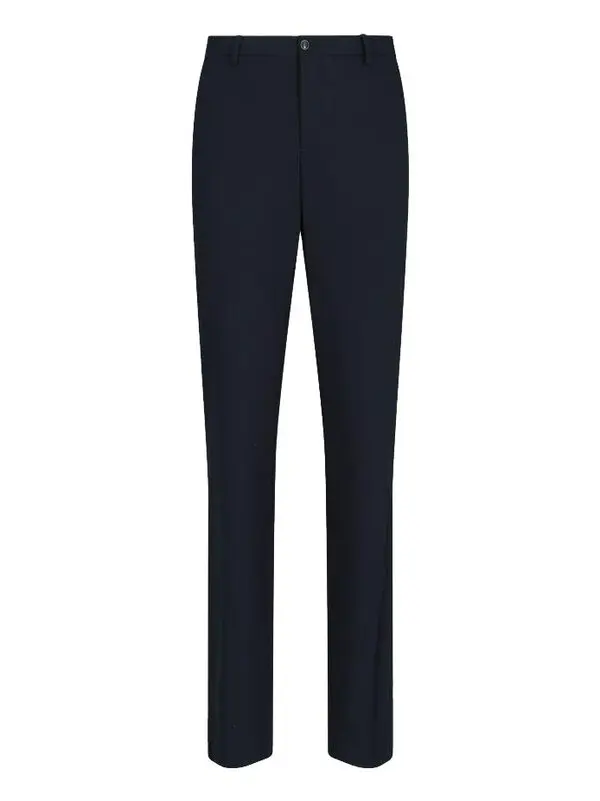 Giorgio Armani Tailored Straight Leg Trousers - Black