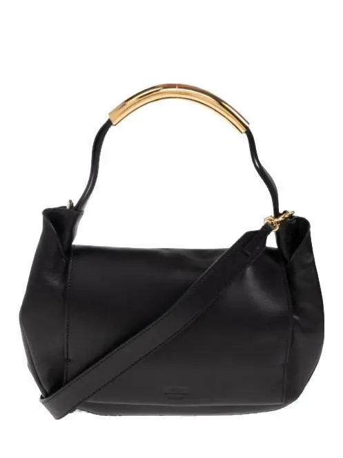 Moschino Handle-detail Crossbody Bag - Black