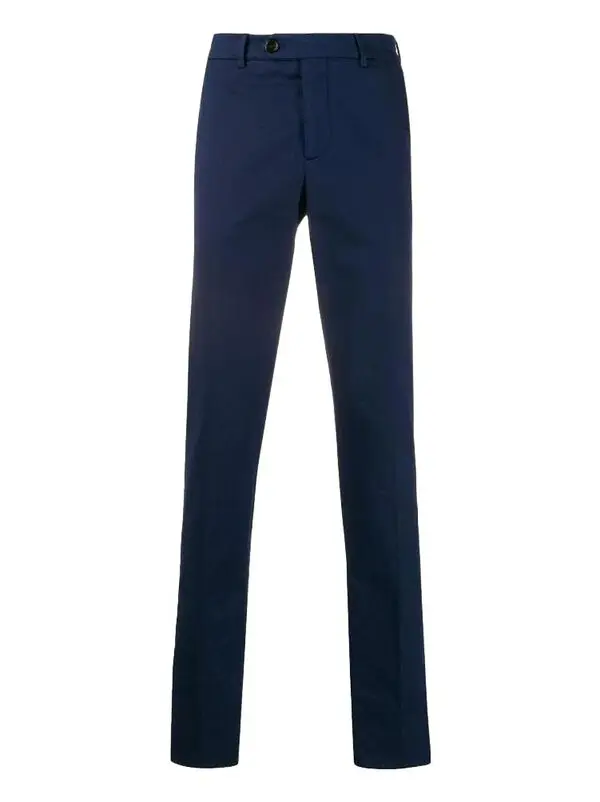 Brunello Cucinelli Italian-fit Gabardine Trousers - Navy Blue