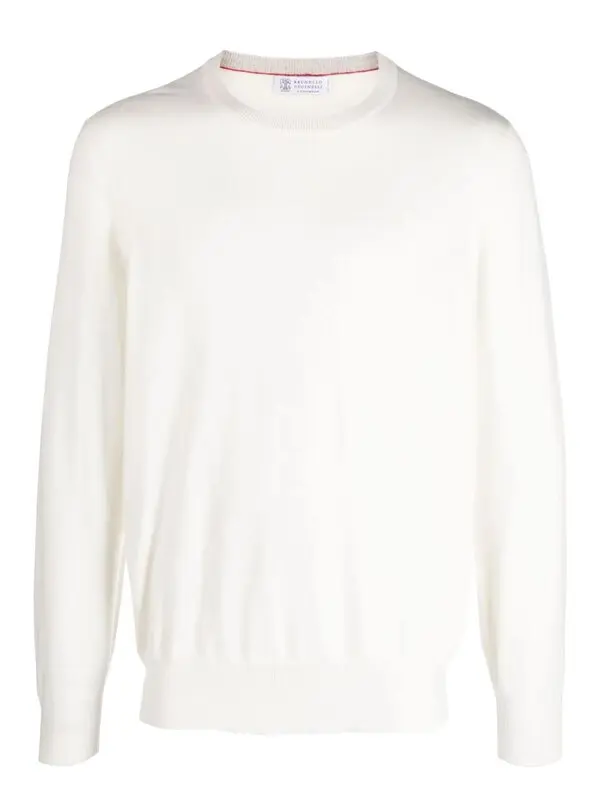 Brunello Cucinelli Crewneck Pullover - White