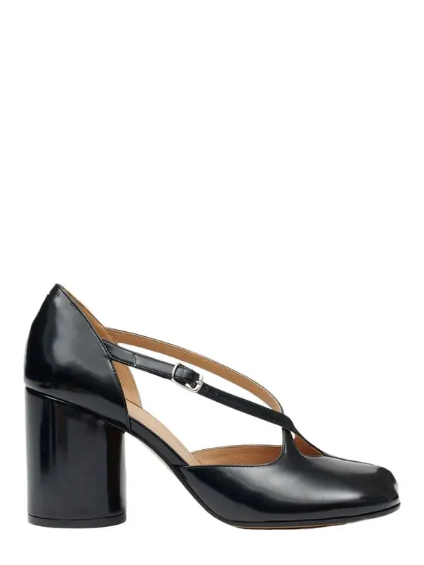 MAISON MARGIELA 80mm Tabi Pumps With Buckled Ankle Strap - Black