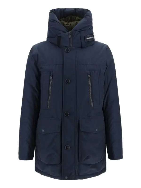 Woolrich Hooded Padded Parka Coat - Black