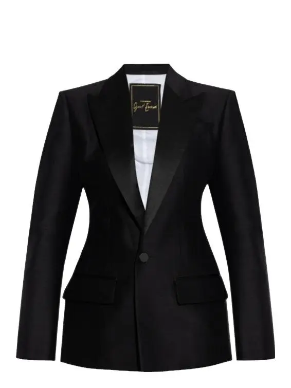 Dsquared2 Single-breasted V-neck Blazer - Black