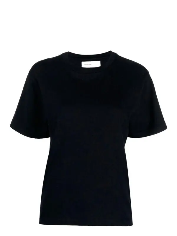 EXTREME CASHMERE X N268 Cuba Short Sleeve Knitted Top - Black