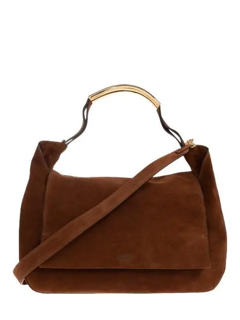 Moschino Handle Detail Cross Body Bag - Brown