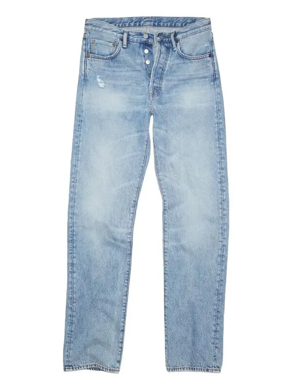 Acne Studios Straight-leg Jeans With Multi-pocket Design - Light Blue