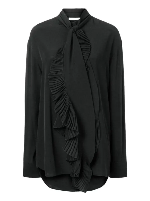 Givenchy Ruffled Shirt - Black