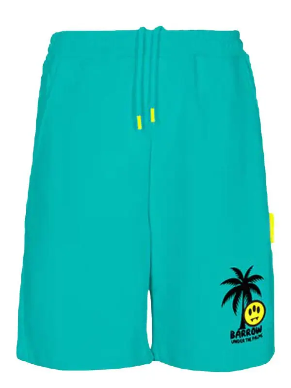 BARROW Palm Tree-print Shorts - Green