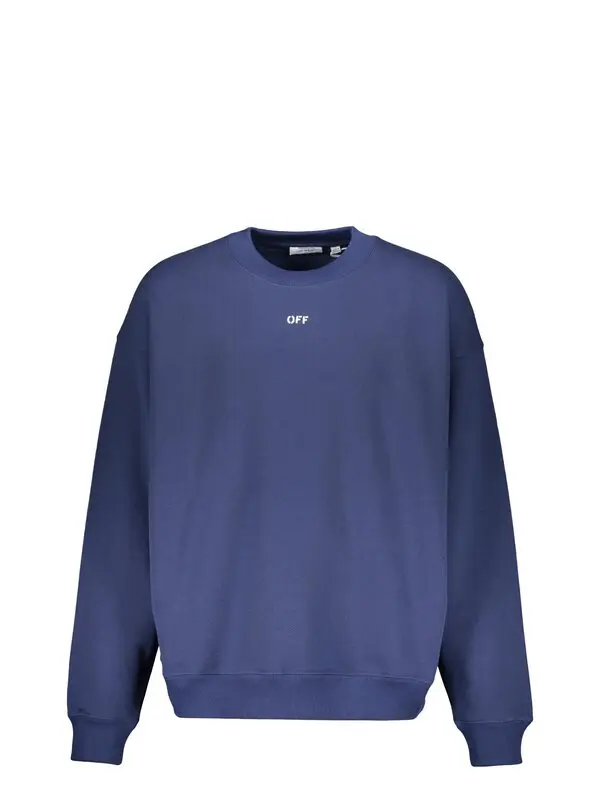 Off-White Logo Crewneck Sweatshirt - Blue