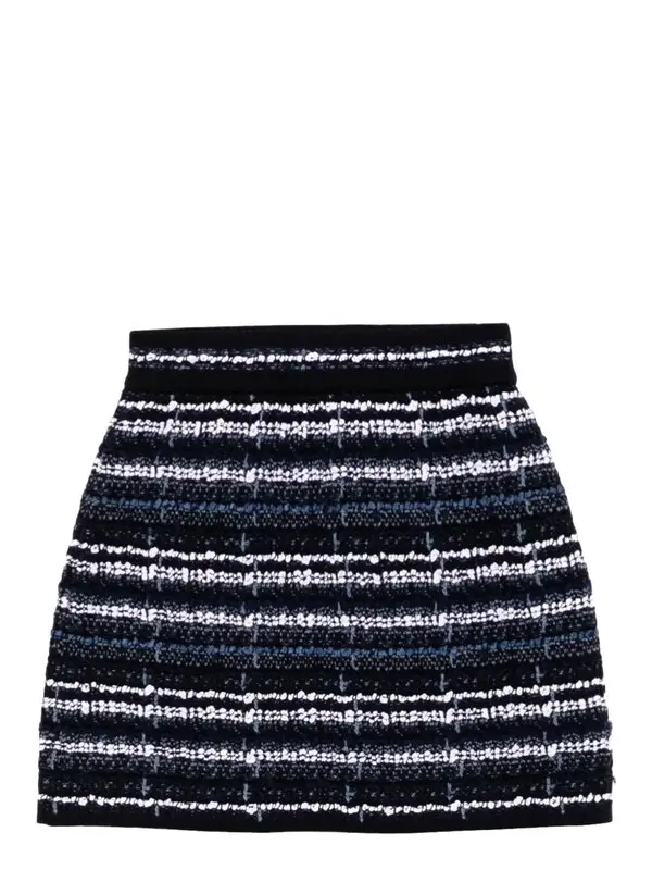 Thom Browne Tweed Jacquard Mini Skirt - Navy Blue