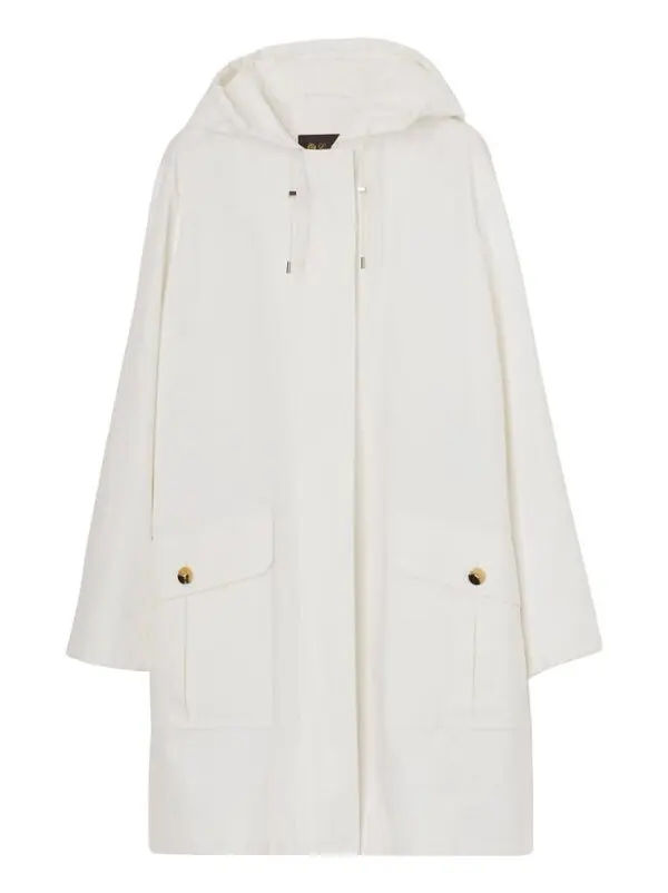 Loro Piana Hooded Zip-up Casual Jacket - White