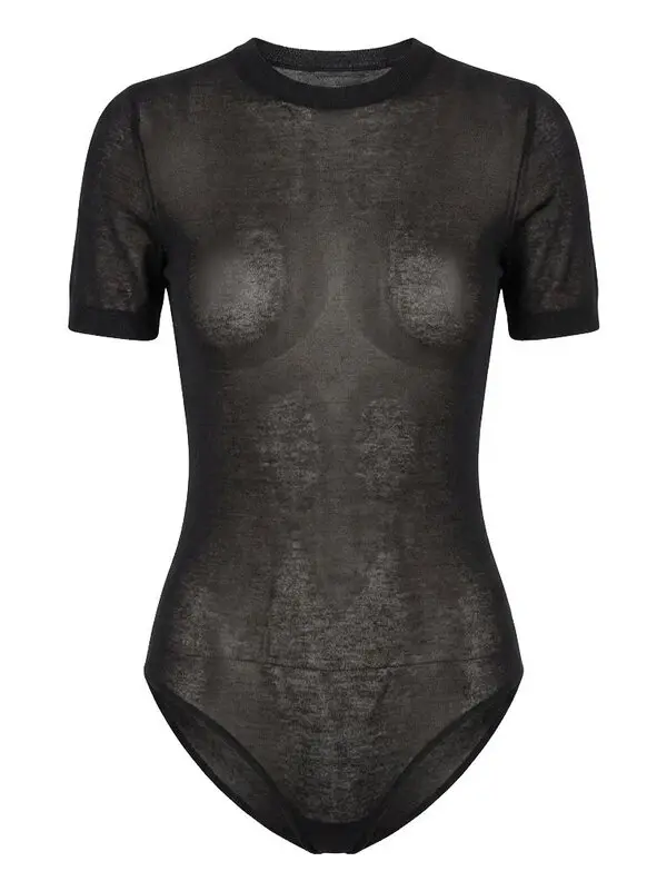 Alaïa Short-sleeved Bodysuit - Black