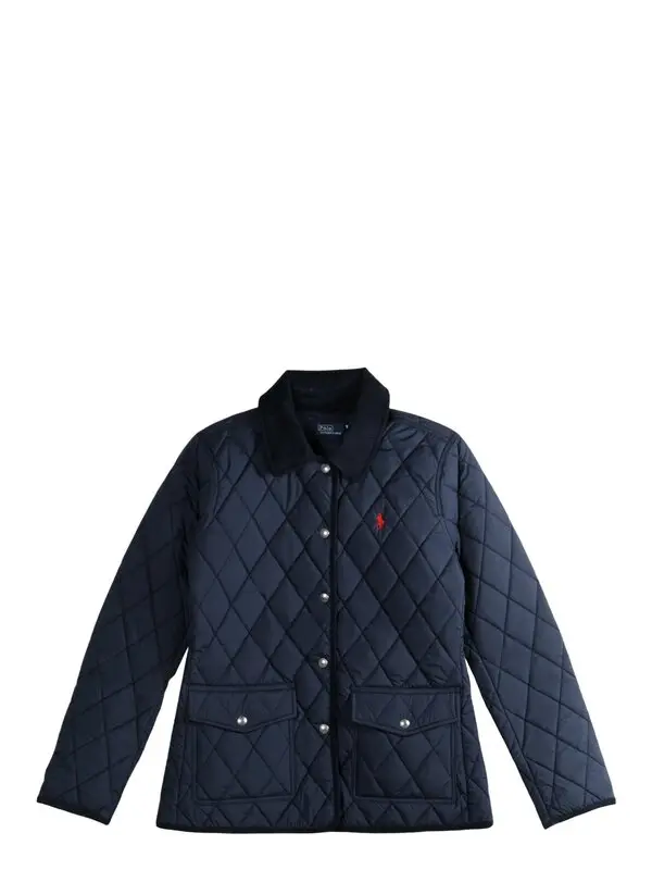 Polo Ralph Lauren Quilted Jacket With Iconic Pony Emblem - Navy