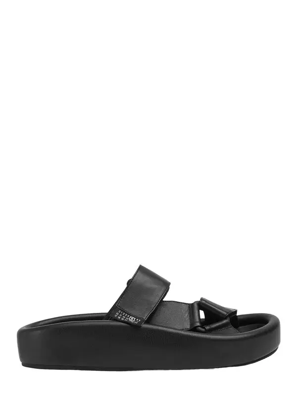 MAISON MARGIELA Webbing Slip-on Sandals - Black
