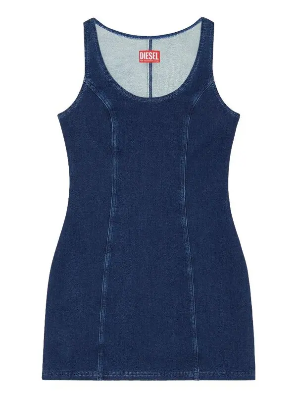 DIESEL® Track Denim Mini Dress - Blue