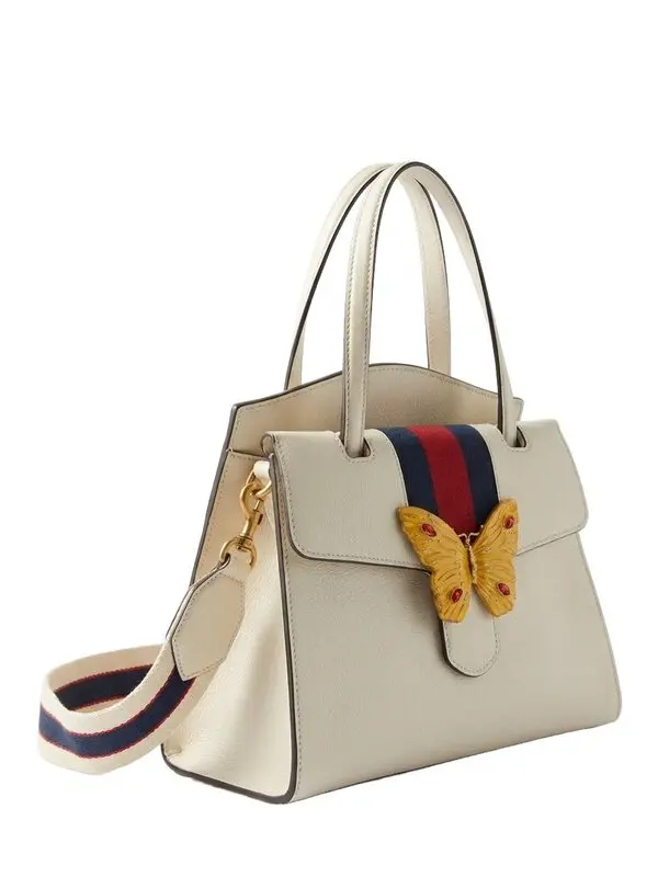 Gucci Butterfly Decorative Handbag - Nude
