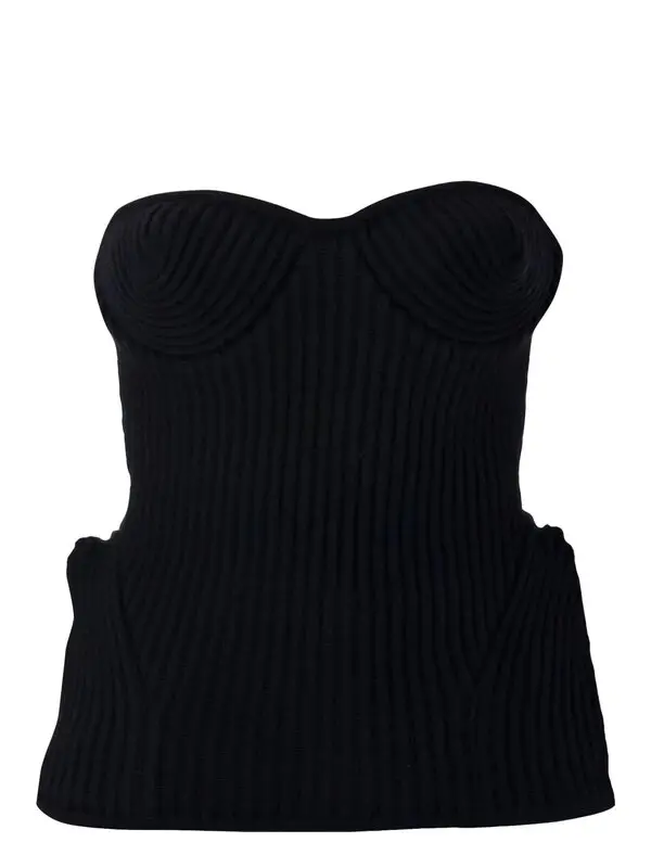 JEAN PAUL GAULTIER Sleeveless Sweater - Black