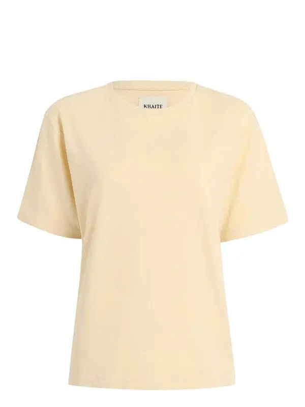 Khaite The Mae T-shirt - Custard Color