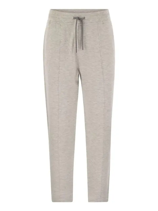 Brunello Cucinelli Drawstring Fleece Trousers - Grey