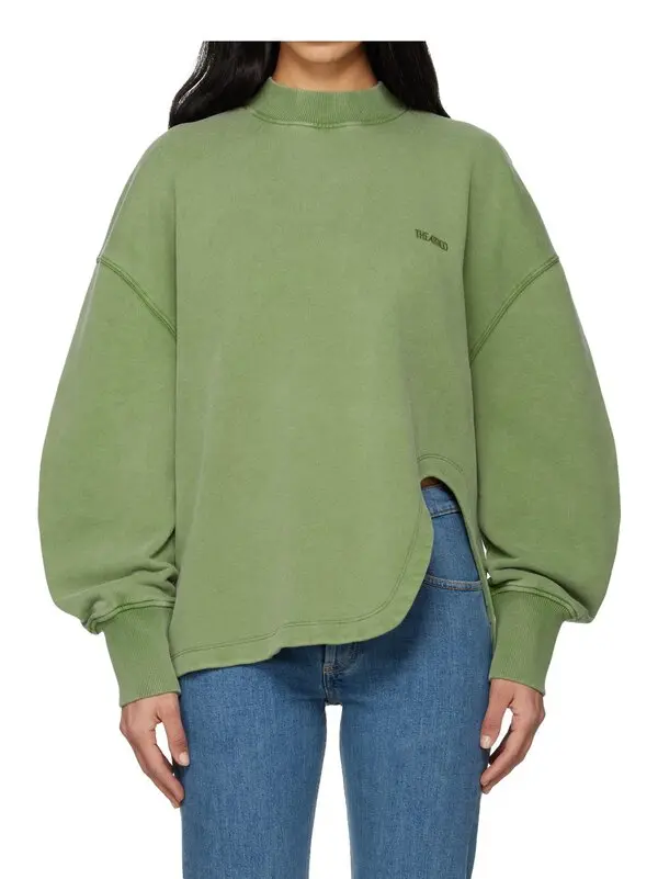 Attico Crewneck Fleece Sweatshirt - Green