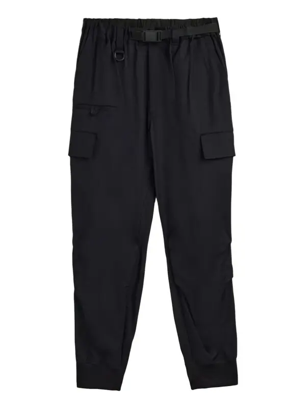 Y3 Cargo Pants With Integrated Belt - Black
