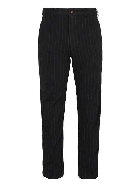Comme Des Garçons Striped Tailored Trousers - Black