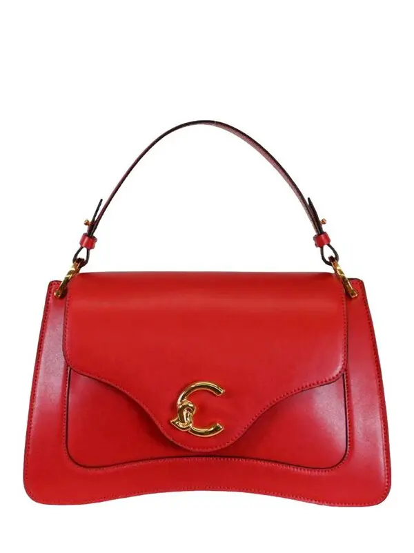 COCCINELLE C-me Foldover Top Medium Tote Bag - Red